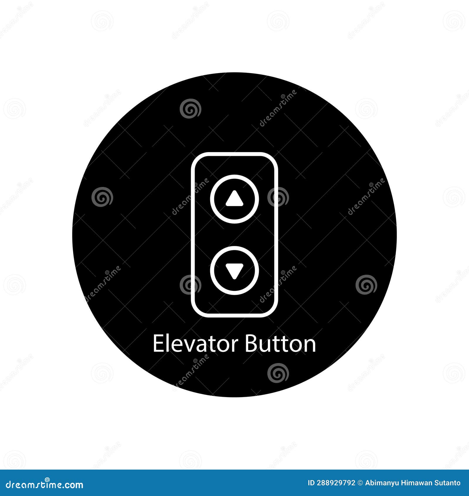 Elevator Button Icon Vector Stock Vector - Illustration of control ...