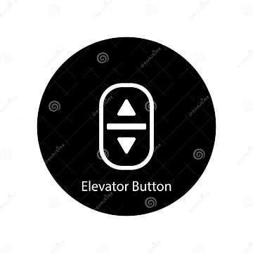 Elevator Button Icon Vector Stock Vector - Illustration of icon ...