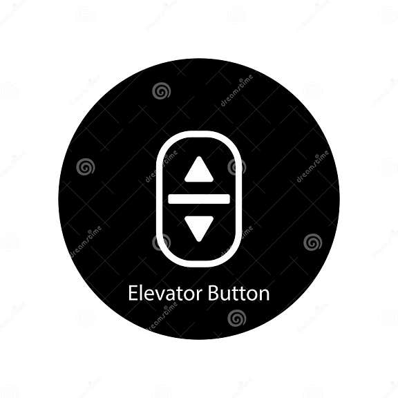 Elevator Button Icon Vector Stock Illustration - Illustration of icon ...