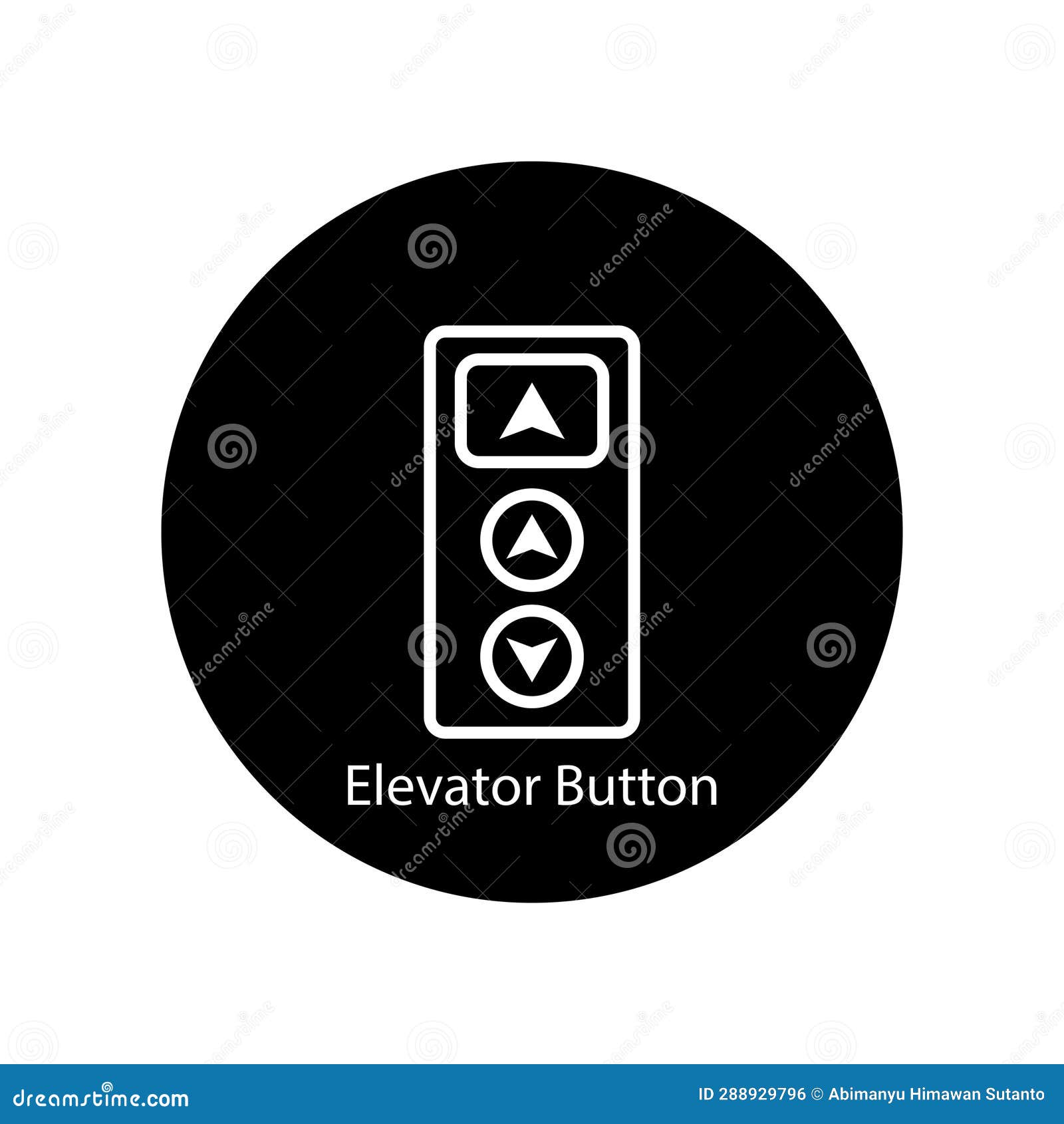 Elevator Button Icon Vector Stock Vector - Illustration of vector, hall ...