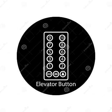 Elevator Button Icon Vector Stock Illustration - Illustration of icon ...