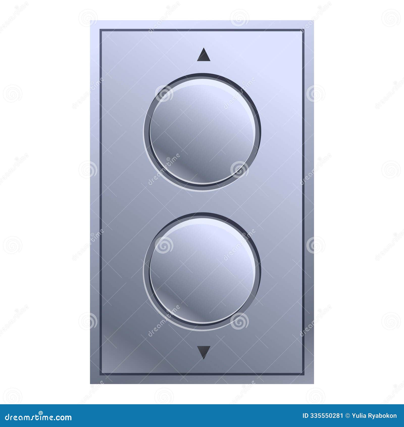 Elevator Button Panel Showing Up And Down Arrows Vector Illustration ...