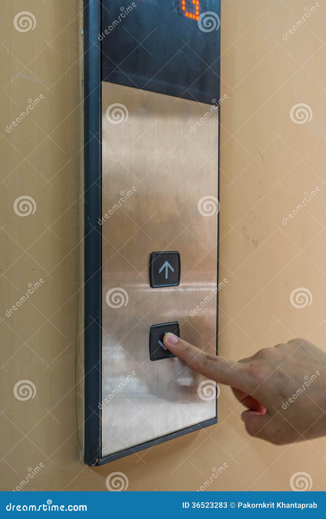 Elevator Button stock image. Image of aluminium, lifestyle - 36523283