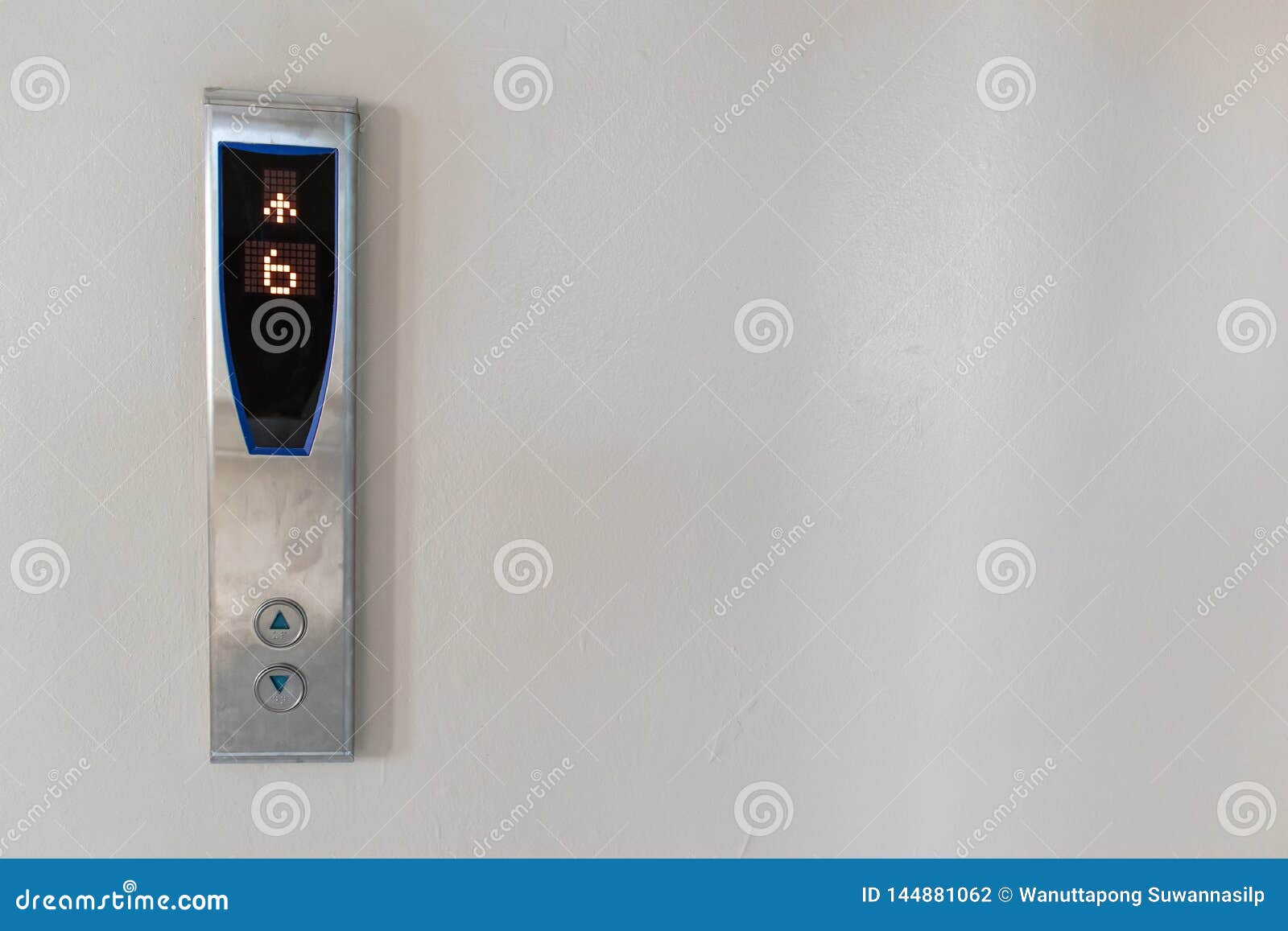 Elevator Button Up and Down Stock Photo - Image of office, panel: 144881062