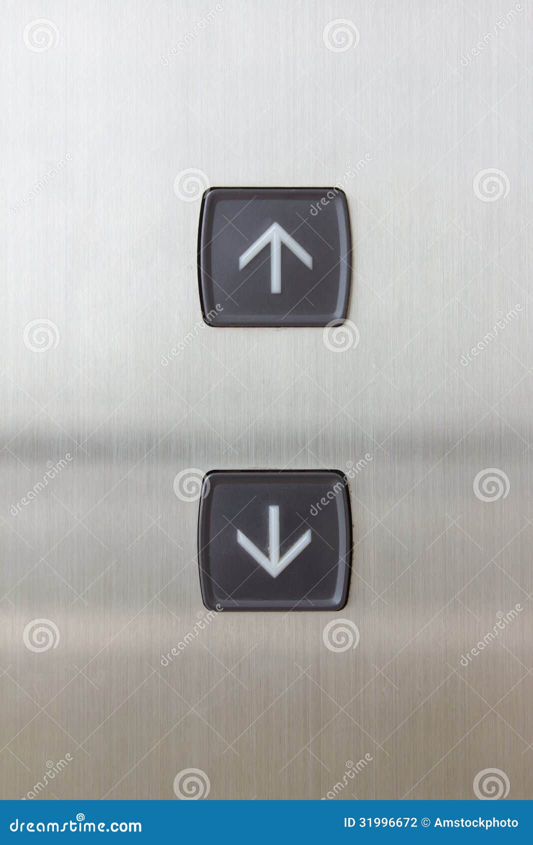 Elevator Button Up and Down Direction Stock Photo - Image of point ...