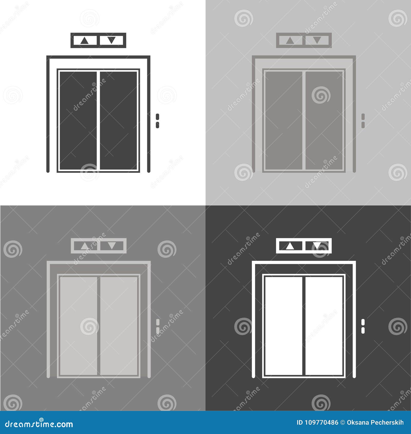 Grey Elevator Stock Illustrations – 521 Grey Elevator Stock ...