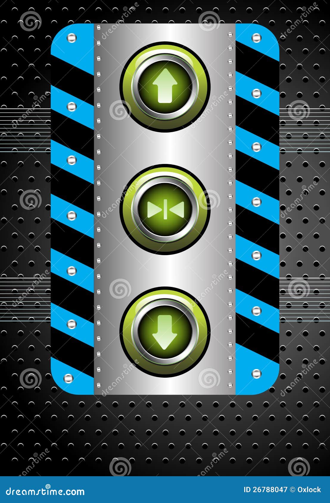 Elevator Buttons Panel Outline Cartoon Vector | CartoonDealer.com ...