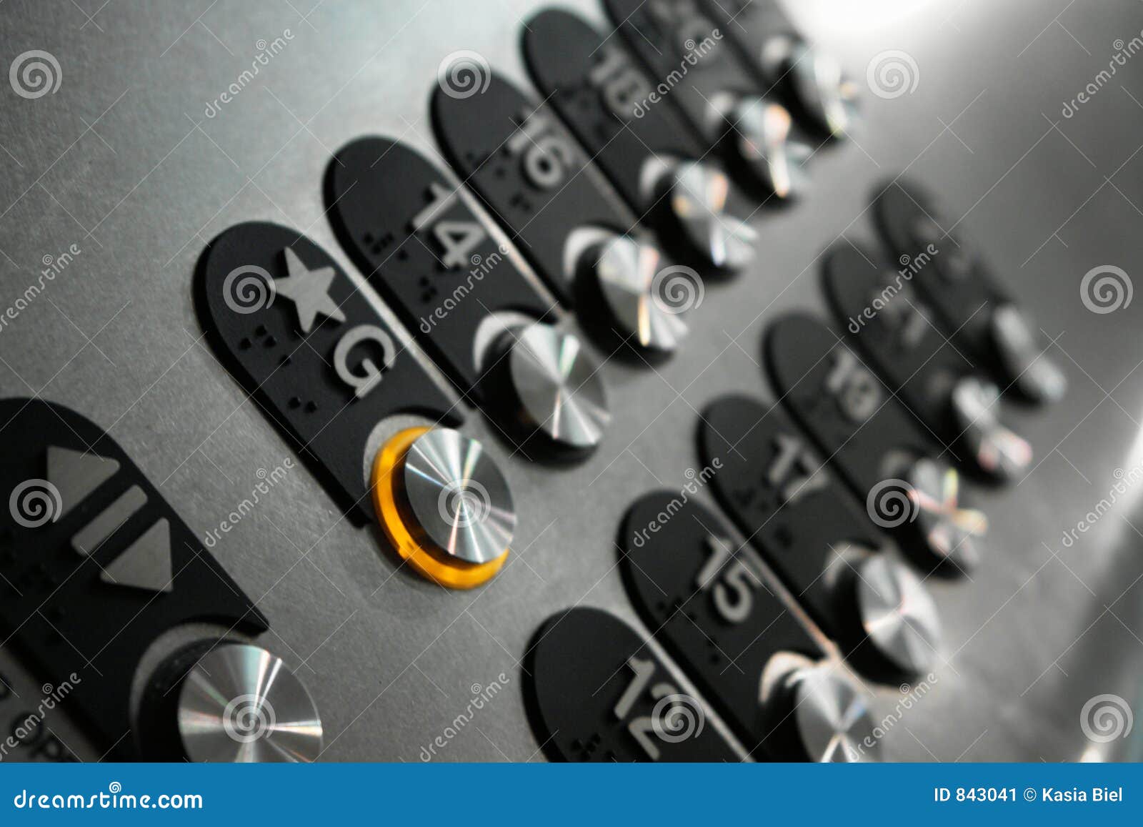 Elevator Buttons With Braille Codes And Handicap Sign. Allow Signs For ...