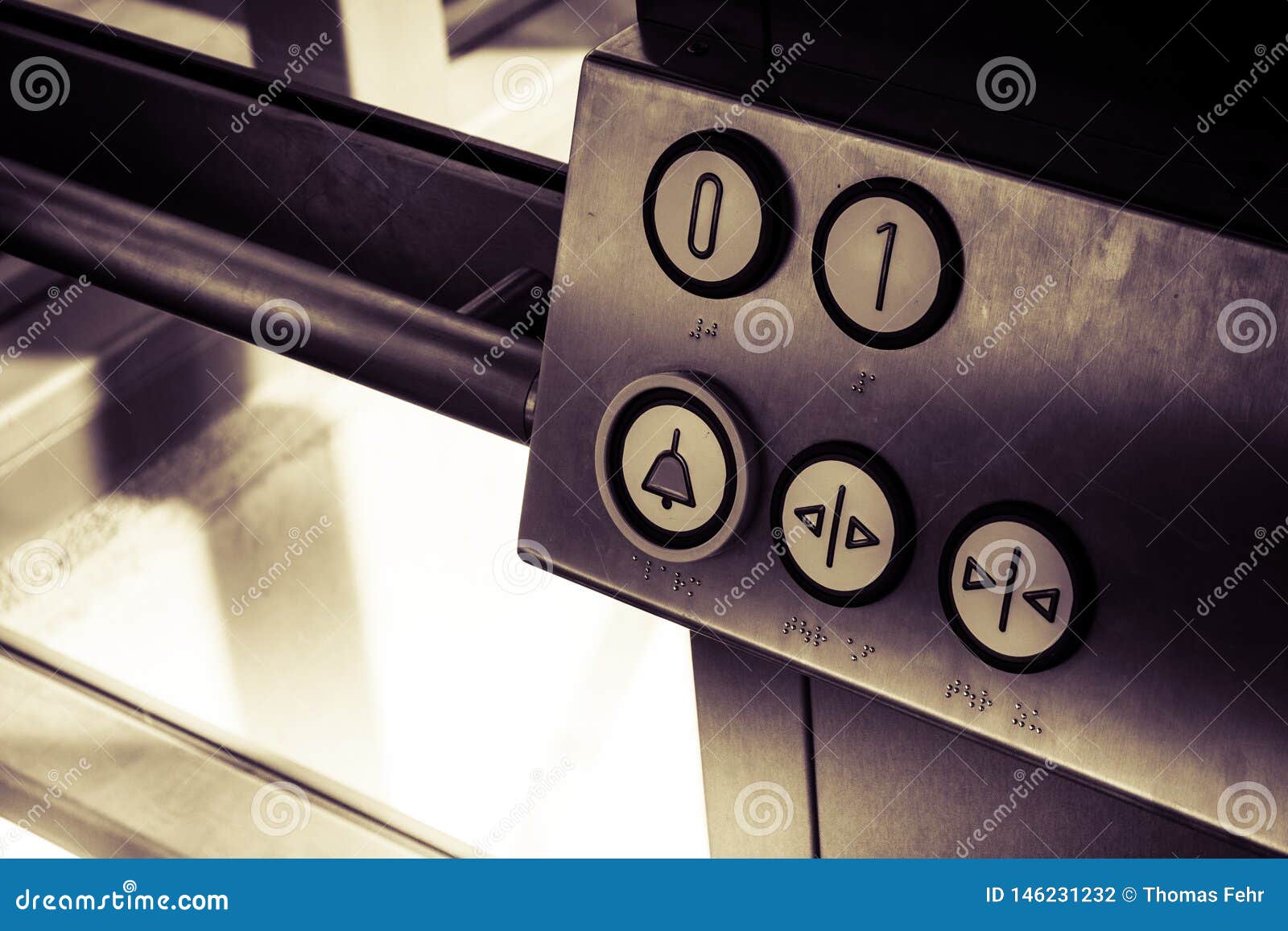 Elevator buttons inside stock photo. Image of company - 146231232