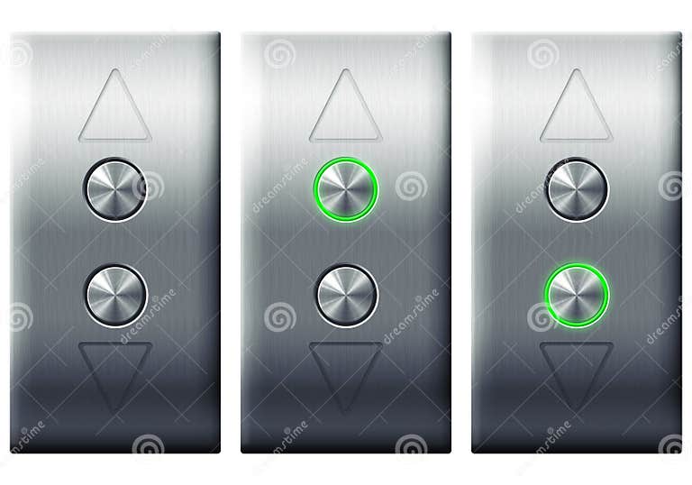 Elevator buttons. stock photo. Illustration of icon, arrow - 74120892