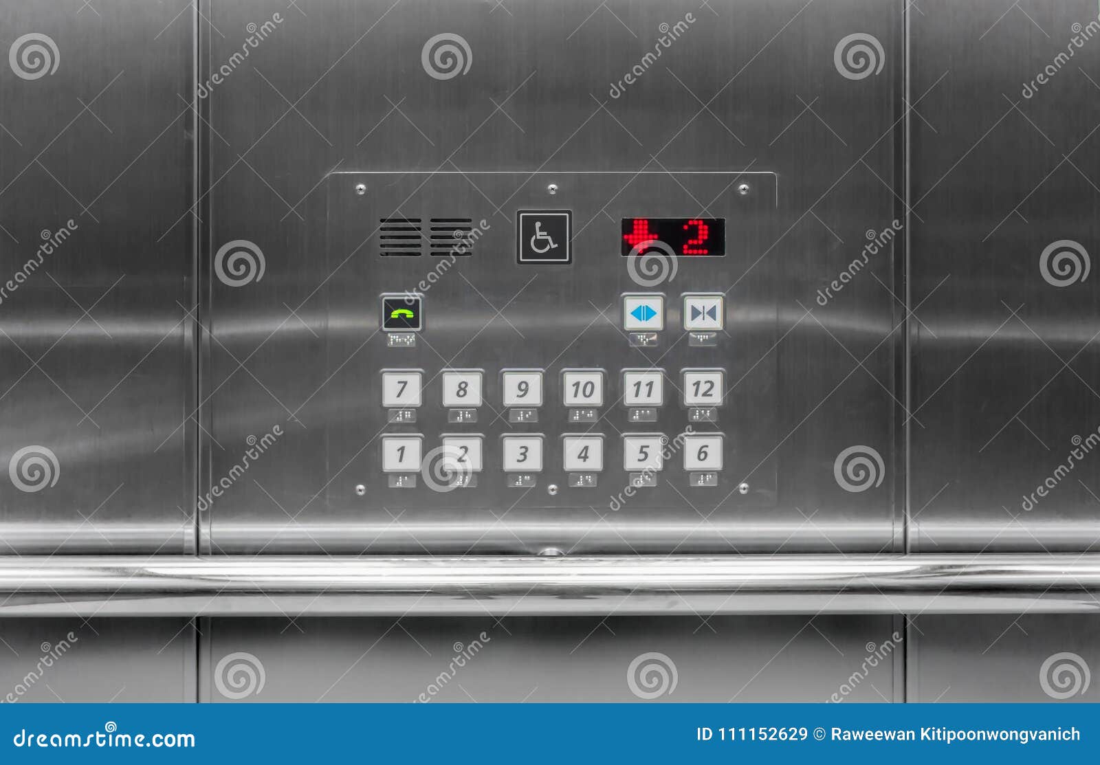 Elevator Buttons Panel or Car Operating Panel Cop Stock Image - Image ...