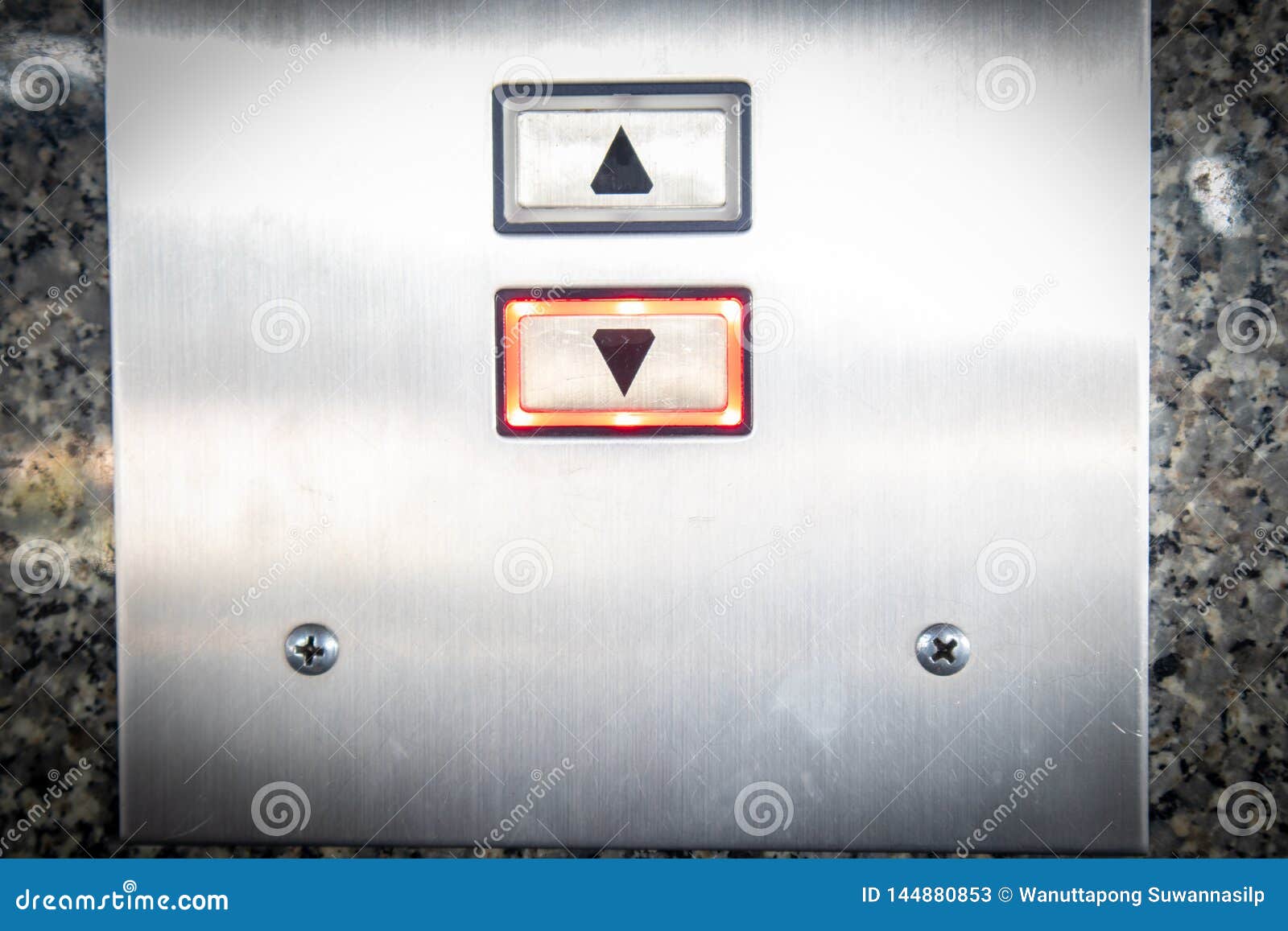 Elevator Buttons Panel Up and Down Stock Image - Image of lift, macro ...
