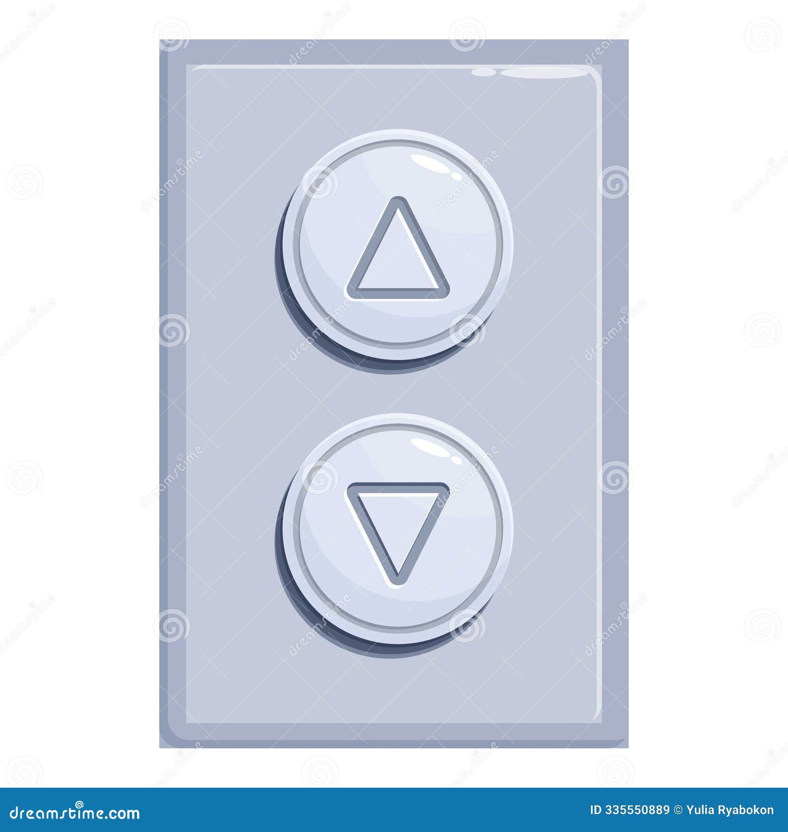 Elevator Buttons Panel with Up and Down Arrows Showing Choosing Floor ...