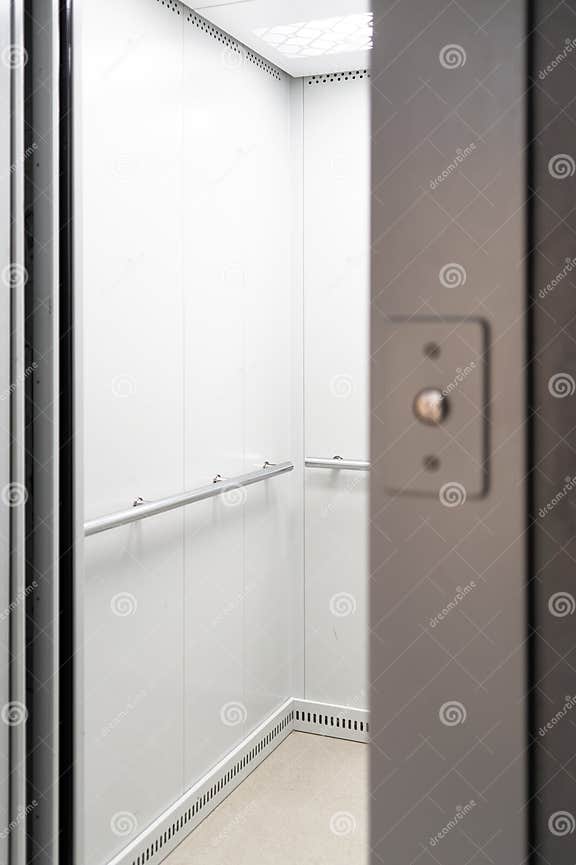 Elevator Call Button on the Platform in Front of the Elevator Stock ...