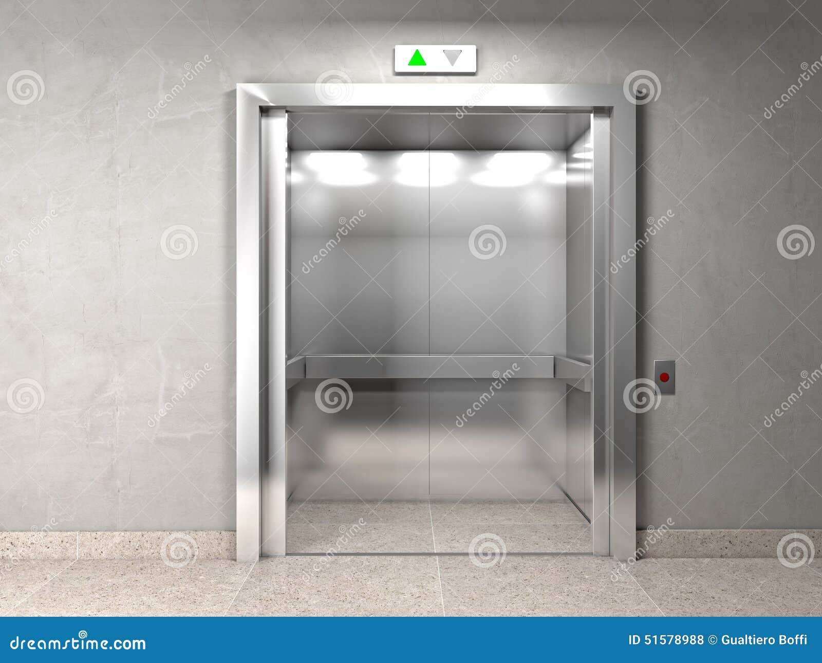 Elevator stock illustration. Illustration of granite - 51578988