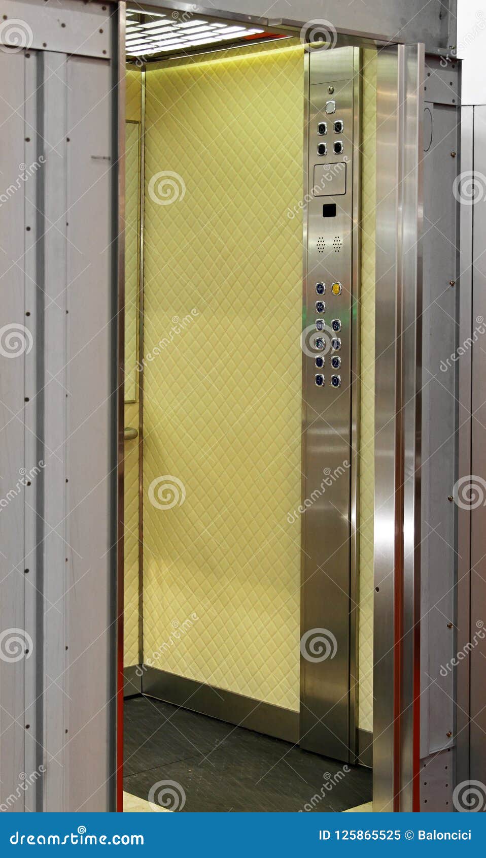 Elevator Construction stock image. Image of modern, control - 125865525