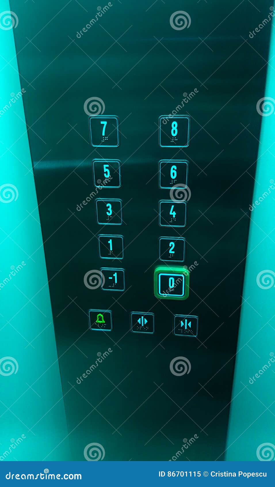 Elevator Control Panel Royalty-Free Stock Photography | CartoonDealer ...