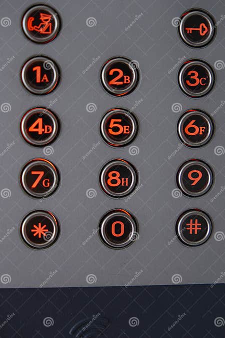 Elevator Control Panel that Features an Intuitive Numeric Keypad for ...