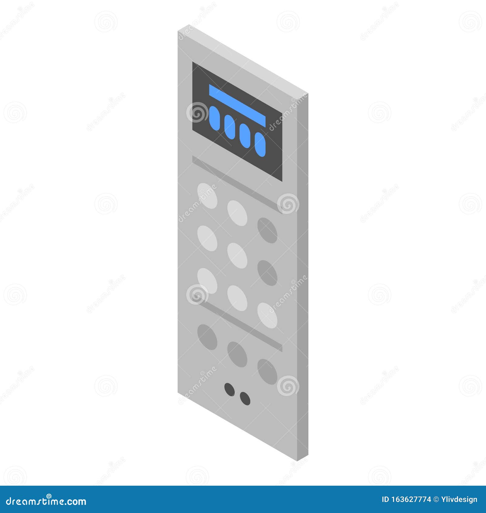 Elevator Digital Led Table. Realistic Vector Illustration ...