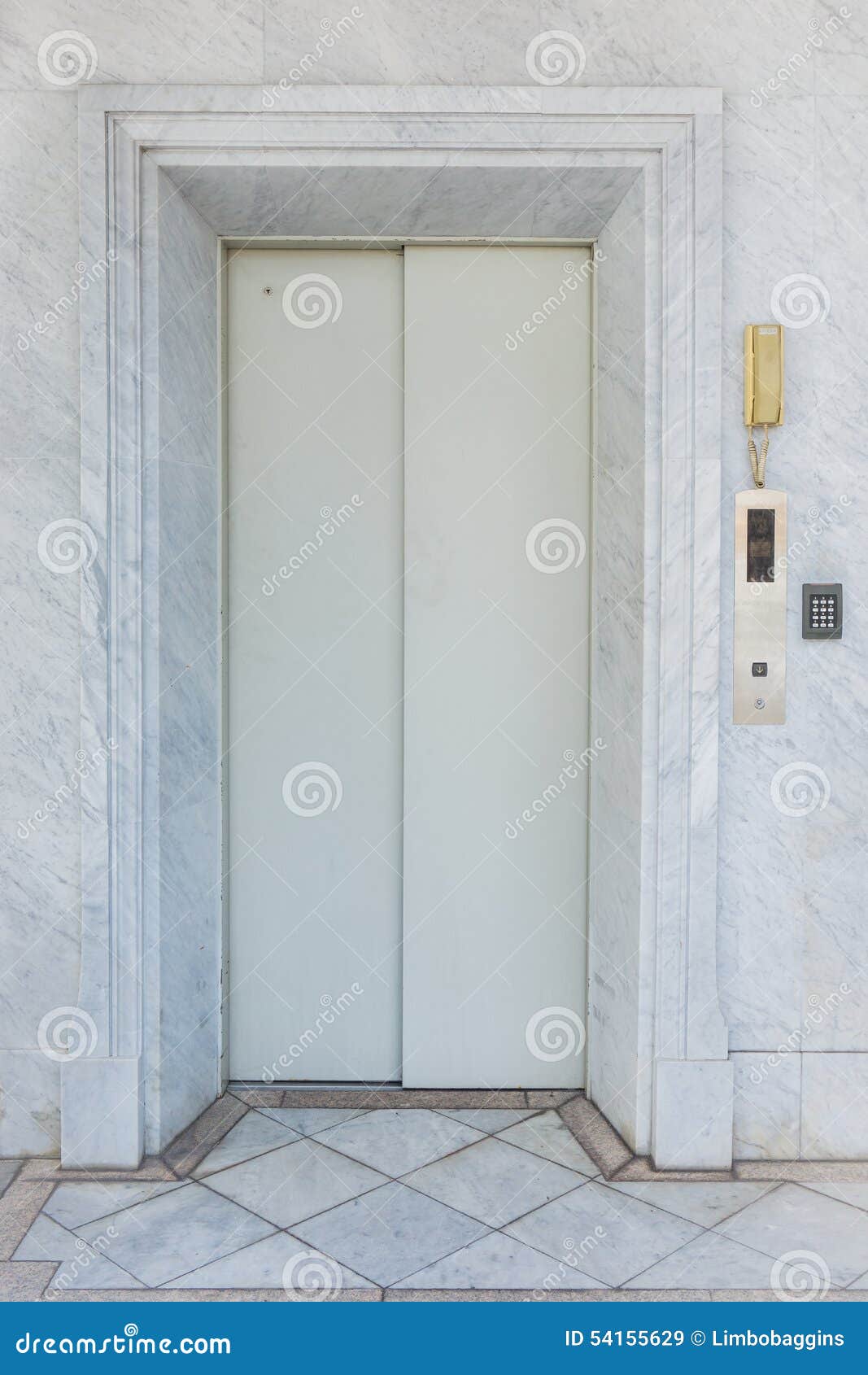 Elevator Door with Marble Wall Stock Image - Image of style, elevator ...
