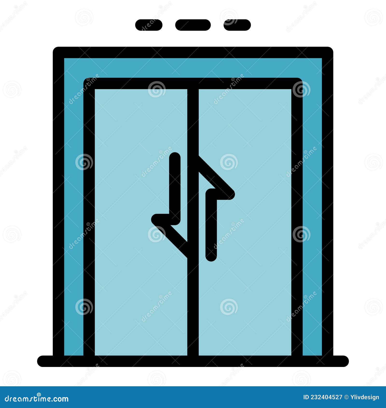 Elevator Doors Arrow Up Down Icon Color Outline Vector Stock Vector ...