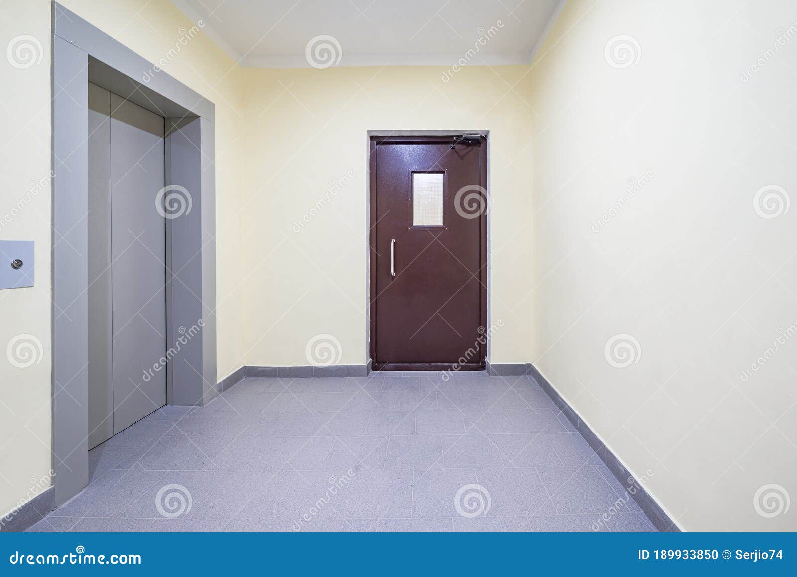 Doors Inside of the Apartment Building Stock Photo - Image of indoor ...