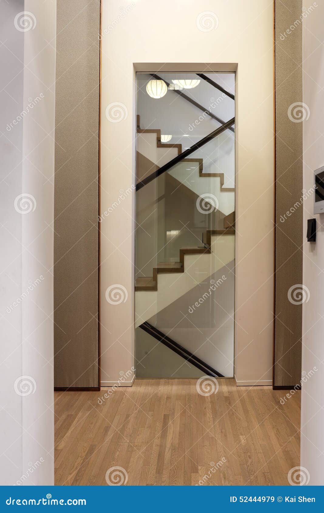 The elevator of the family stock image. Image of modern - 52444979