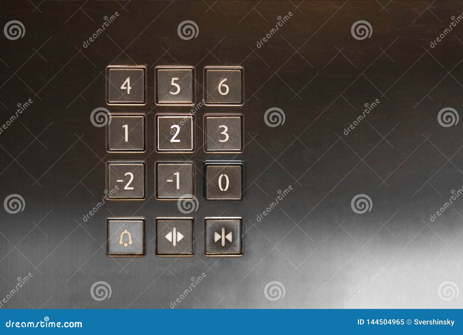 Elevator Floor Buttons. Elevator Control Panel Stock Image - Image of ...