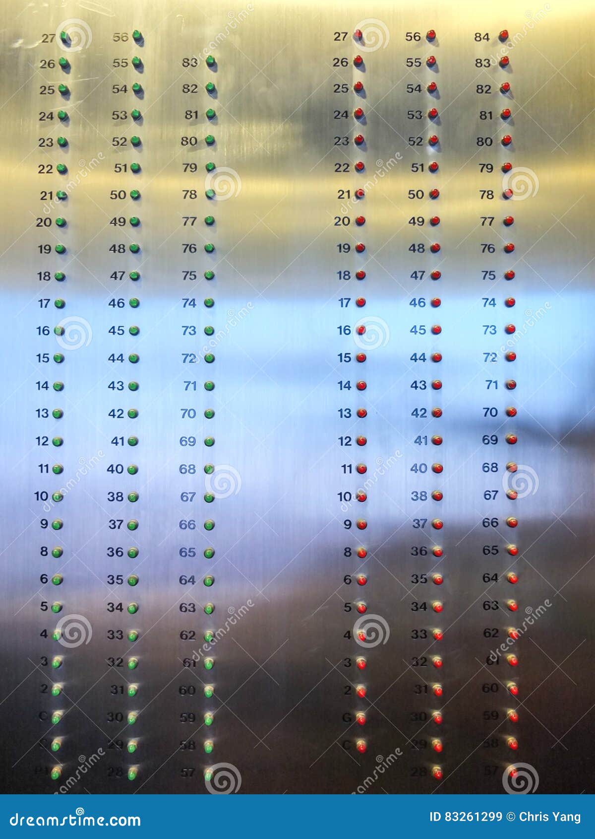 Elevator floors indicator stock image. Image of iron - 83261299