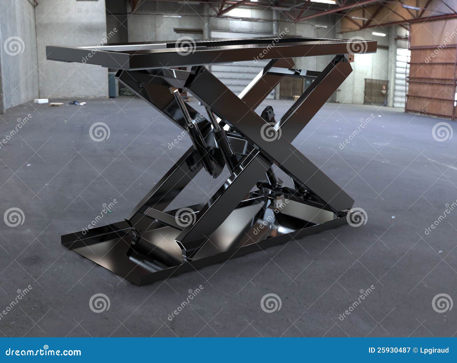 Elevator in a garage stock image. Image of garage, action - 25930487