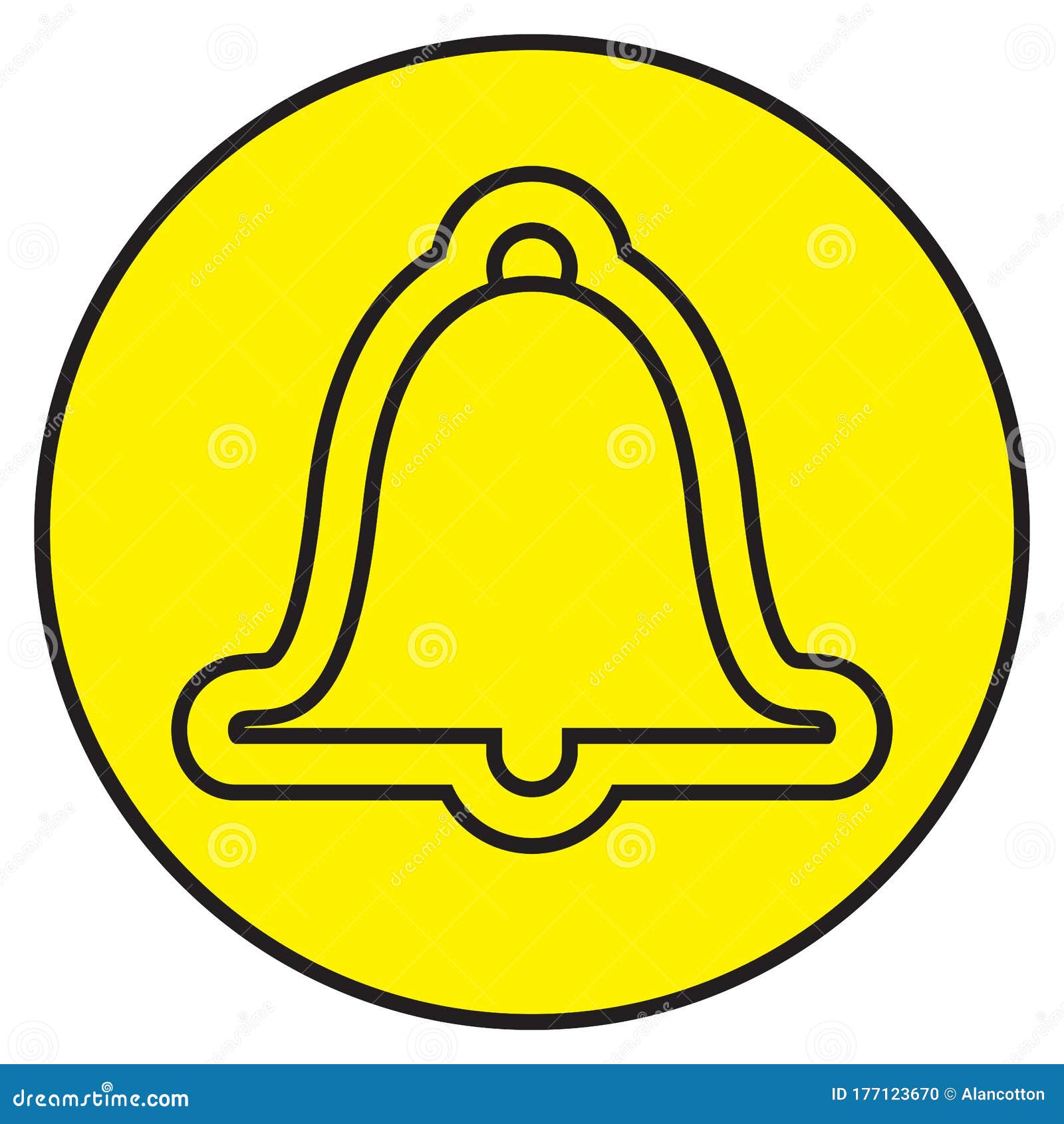 Elevator Help Bell Button stock vector. Illustration of lift - 177123670