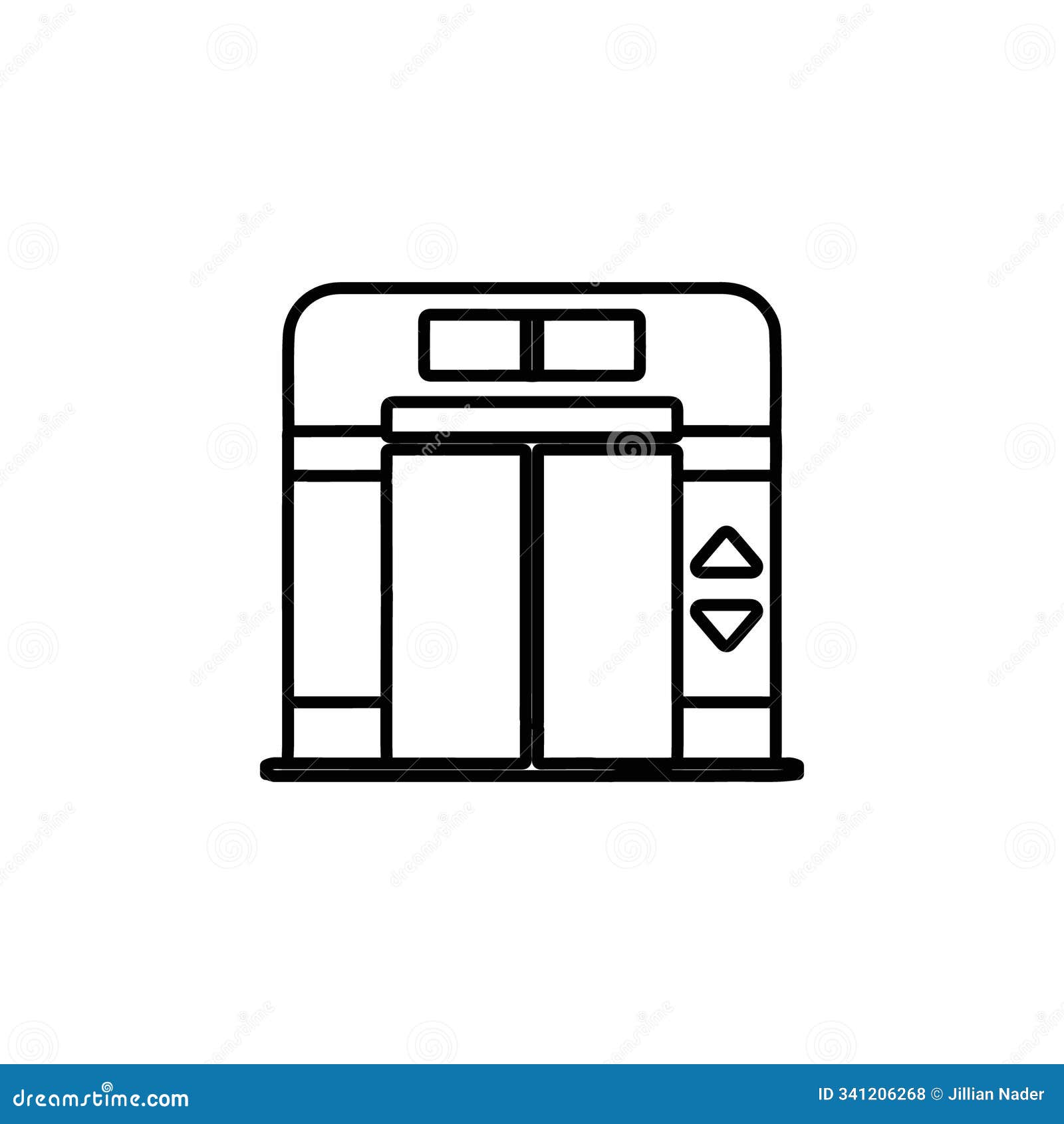 Elevator Icon Flat Logo Isolated Symbol Stock Illustration ...