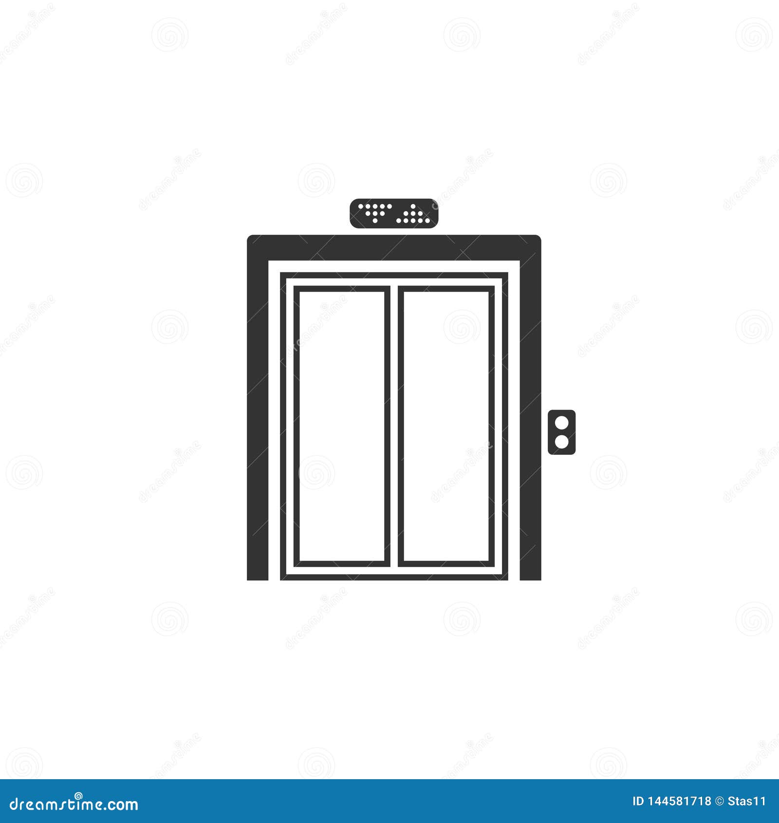 Elevator Icon in Simple Design. Vector Illustration Stock Vector ...