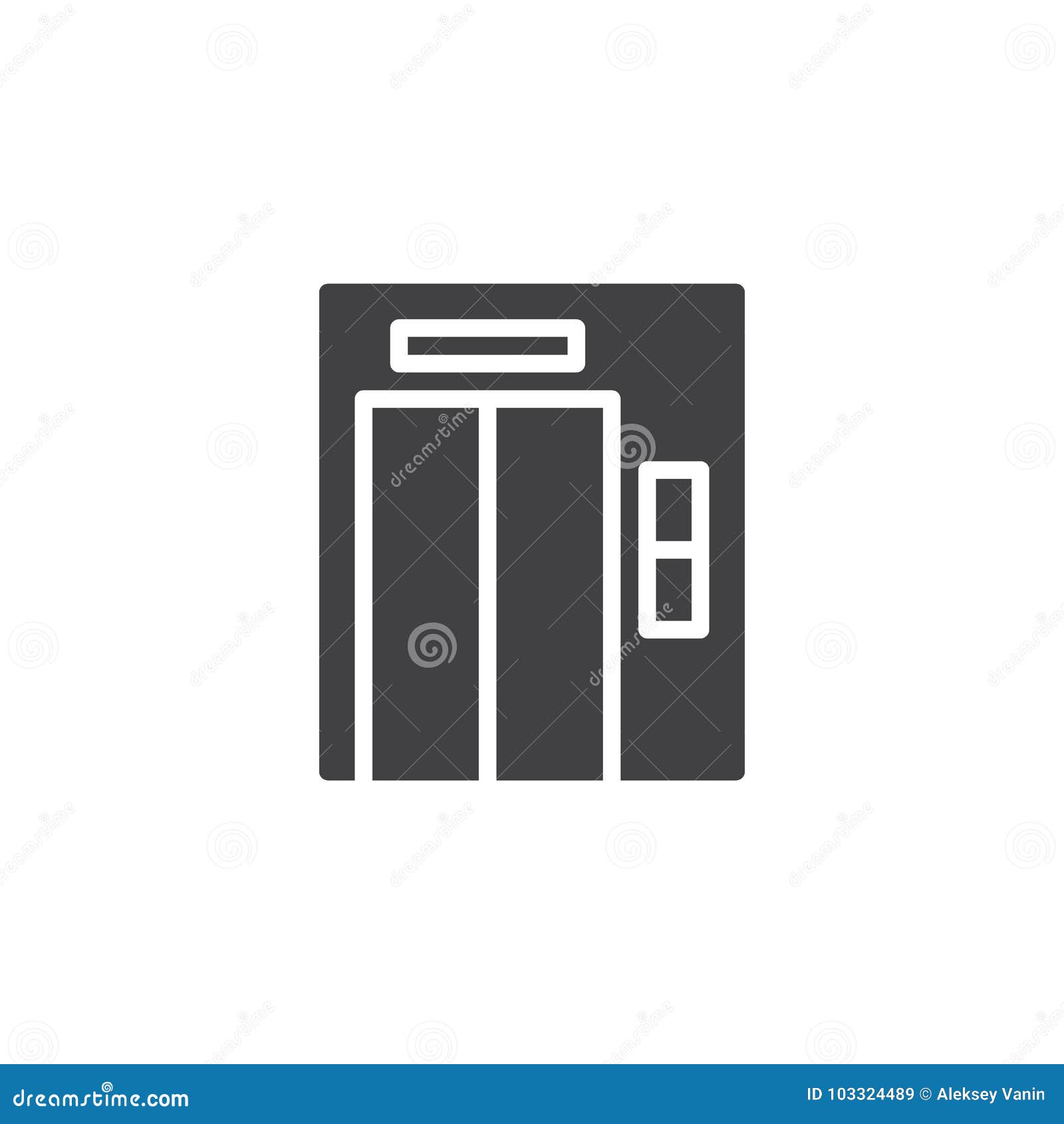 Elevator icon vector stock vector. Illustration of office - 103324489
