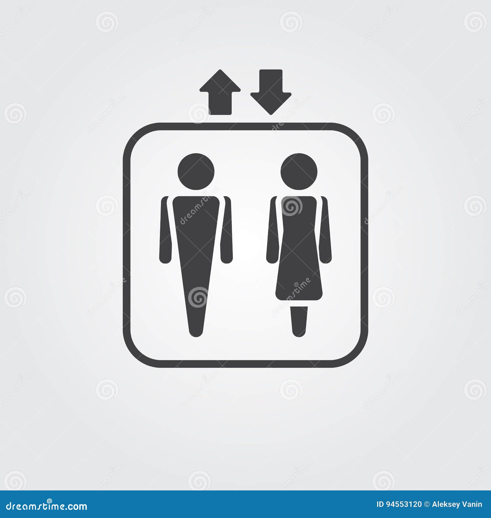Elevator Icon Vector, Lift Solid Illustration Stock Vector ...
