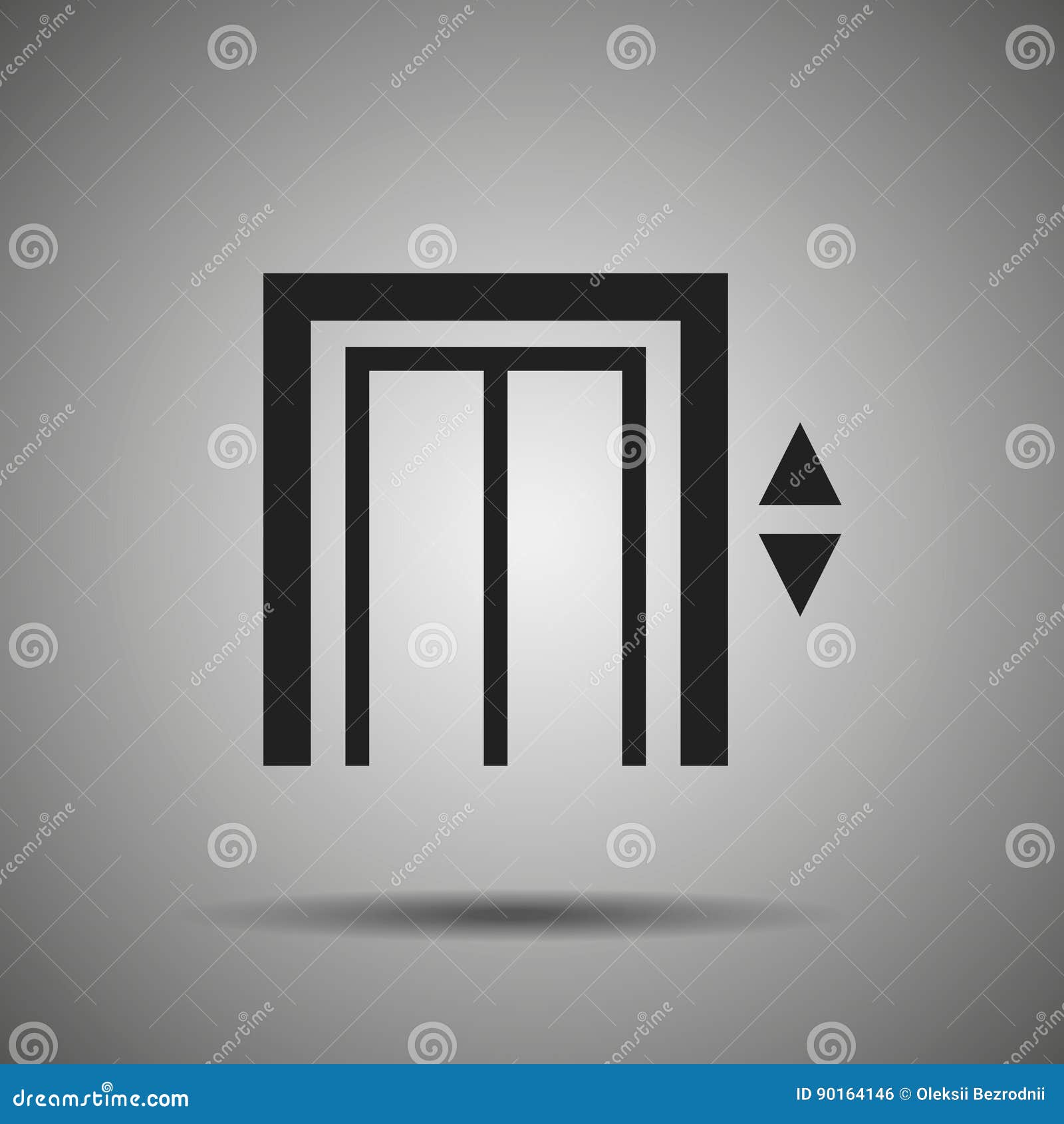 Elevator Icon Vector Illustration | CartoonDealer.com #90164146