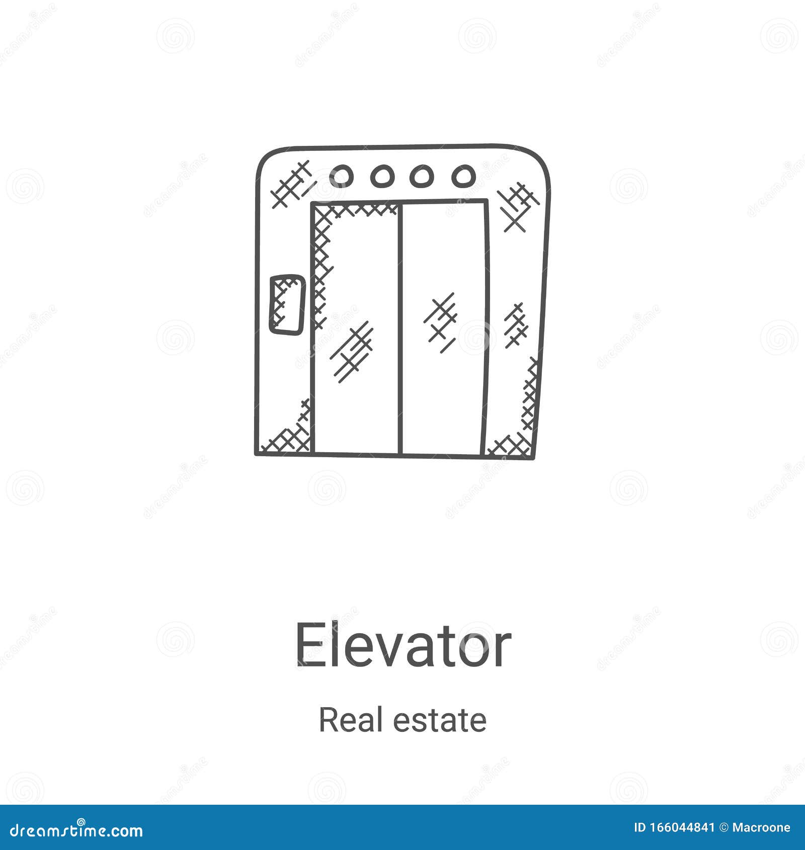 Elevator Icon Vector from Real Estate Collection. Thin Line Elevator ...