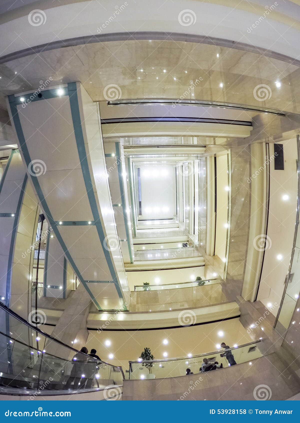 Elevator editorial stock photo. Image of bottom, perspective - 53928158