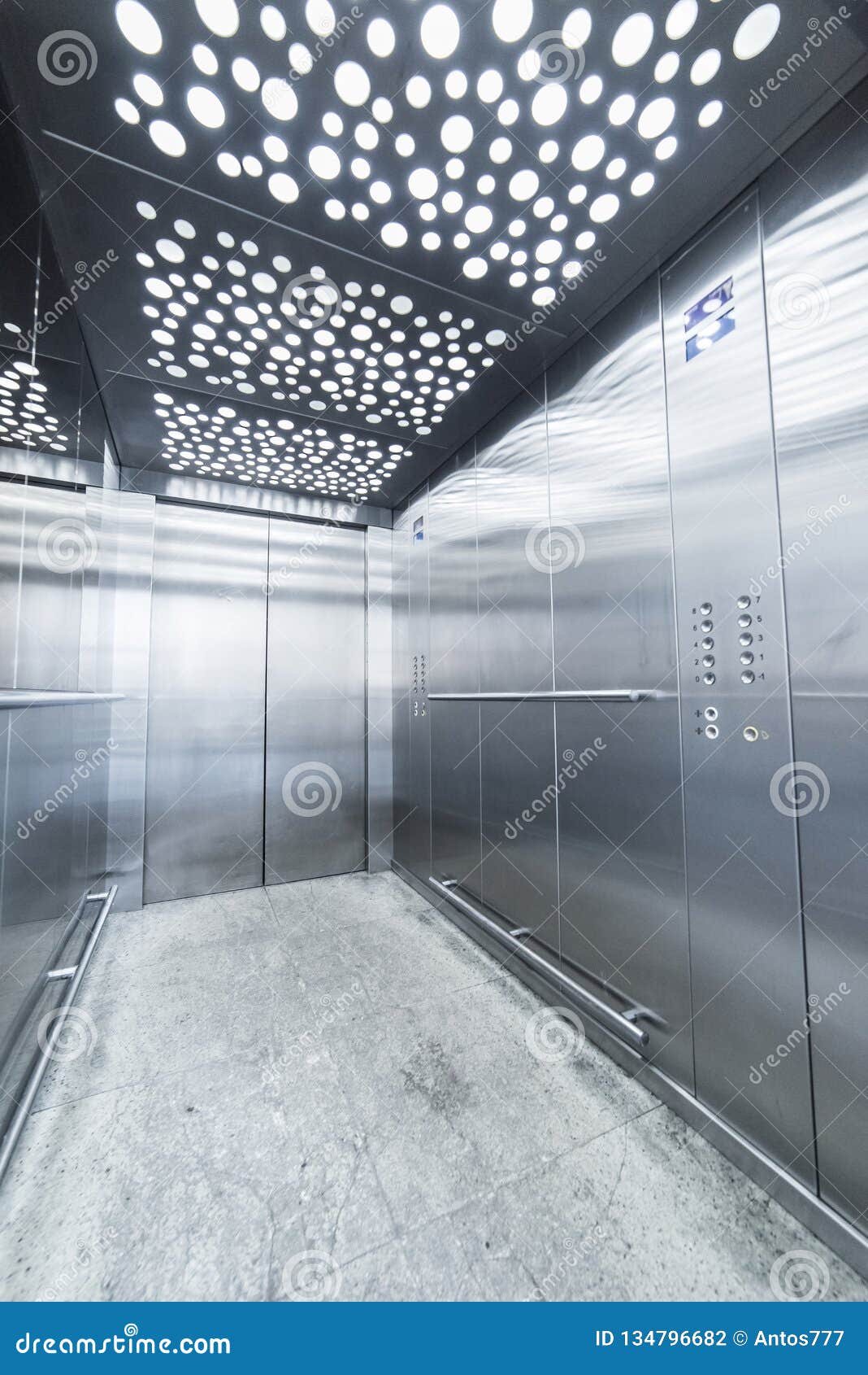 Elevator stock photo. Image of long, building, light - 134796682