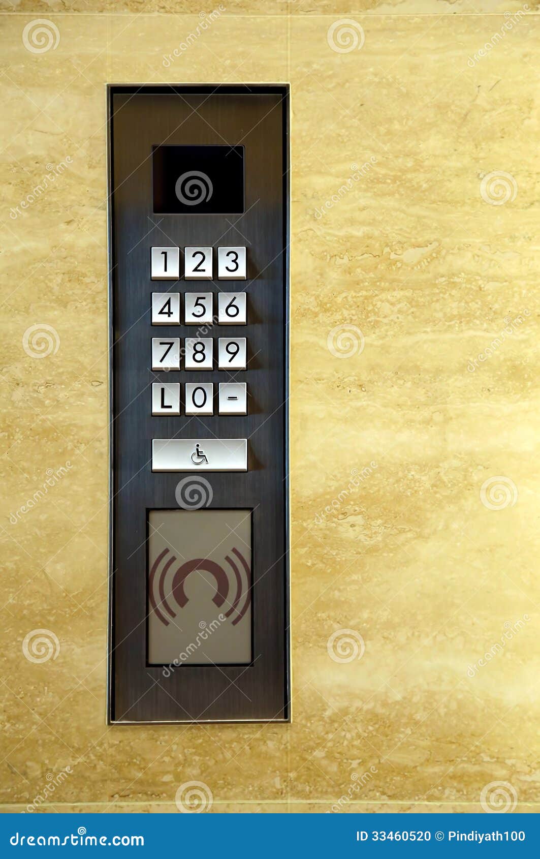 Elevator or lift buttons stock photo. Image of technology - 33460520