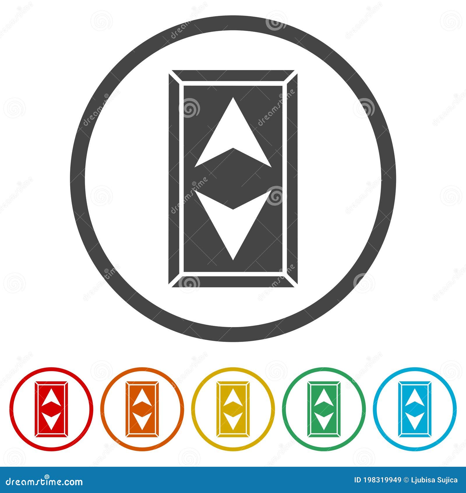 Elevator or Lift Buttons Ring Icon, Color Set Stock Vector ... Elevator or Lift Buttons Ring Icon, Color Set Stock Vector ...