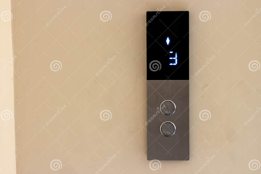 Elevator or Lift Control Panel in Building Editorial Stock Photo ...