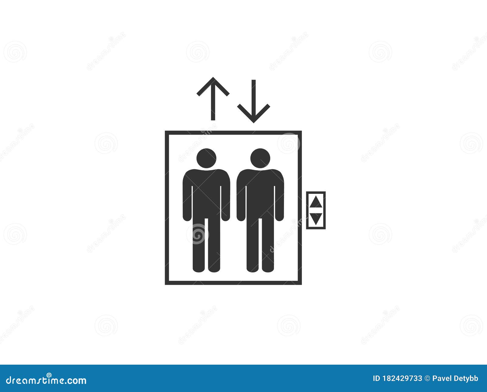 Elevator, Lift Icon. Vector Illustration, Flat Design Stock ...