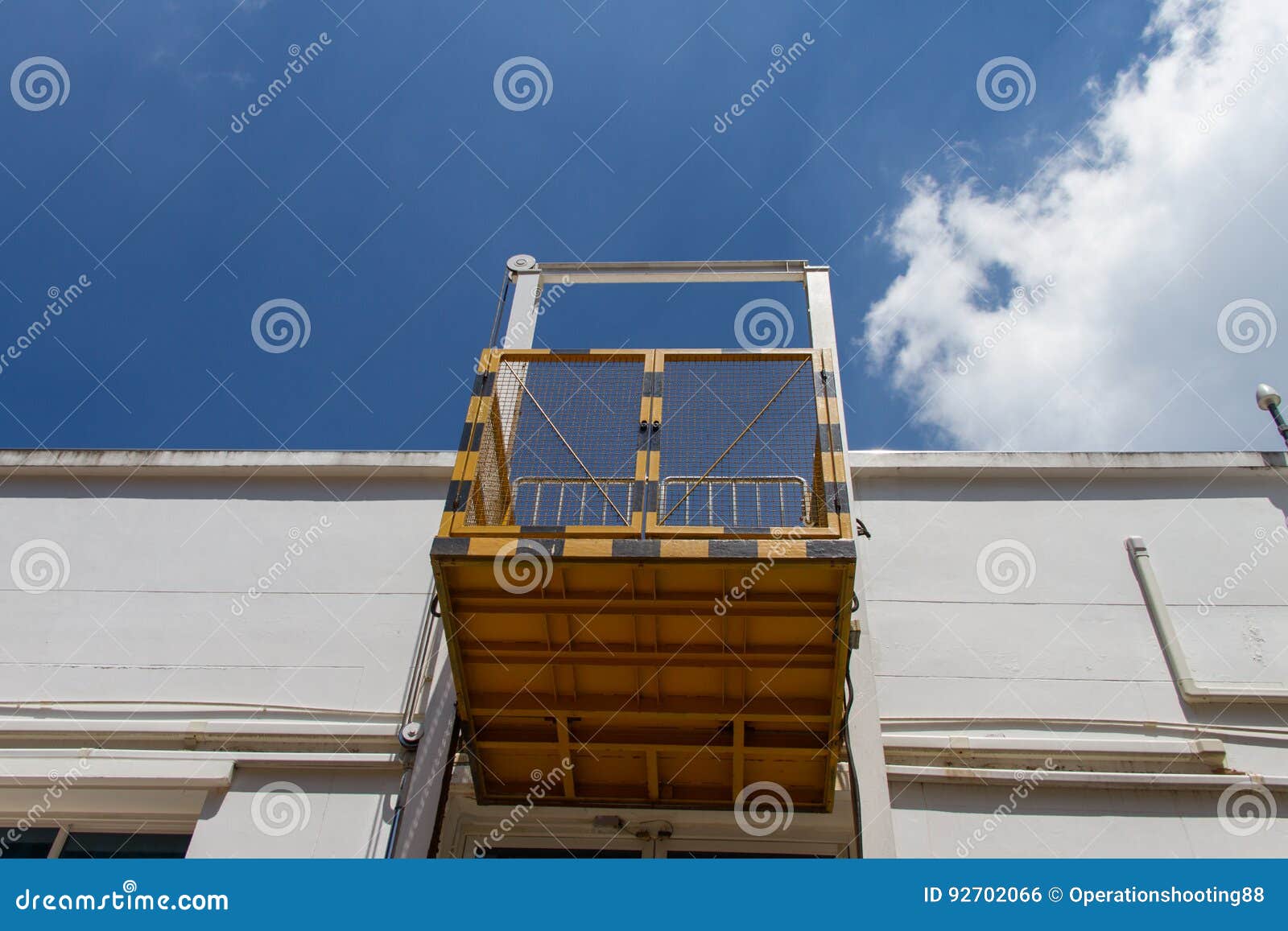 Elevator lift outside stock photo. Image of house, industrial - 92702066