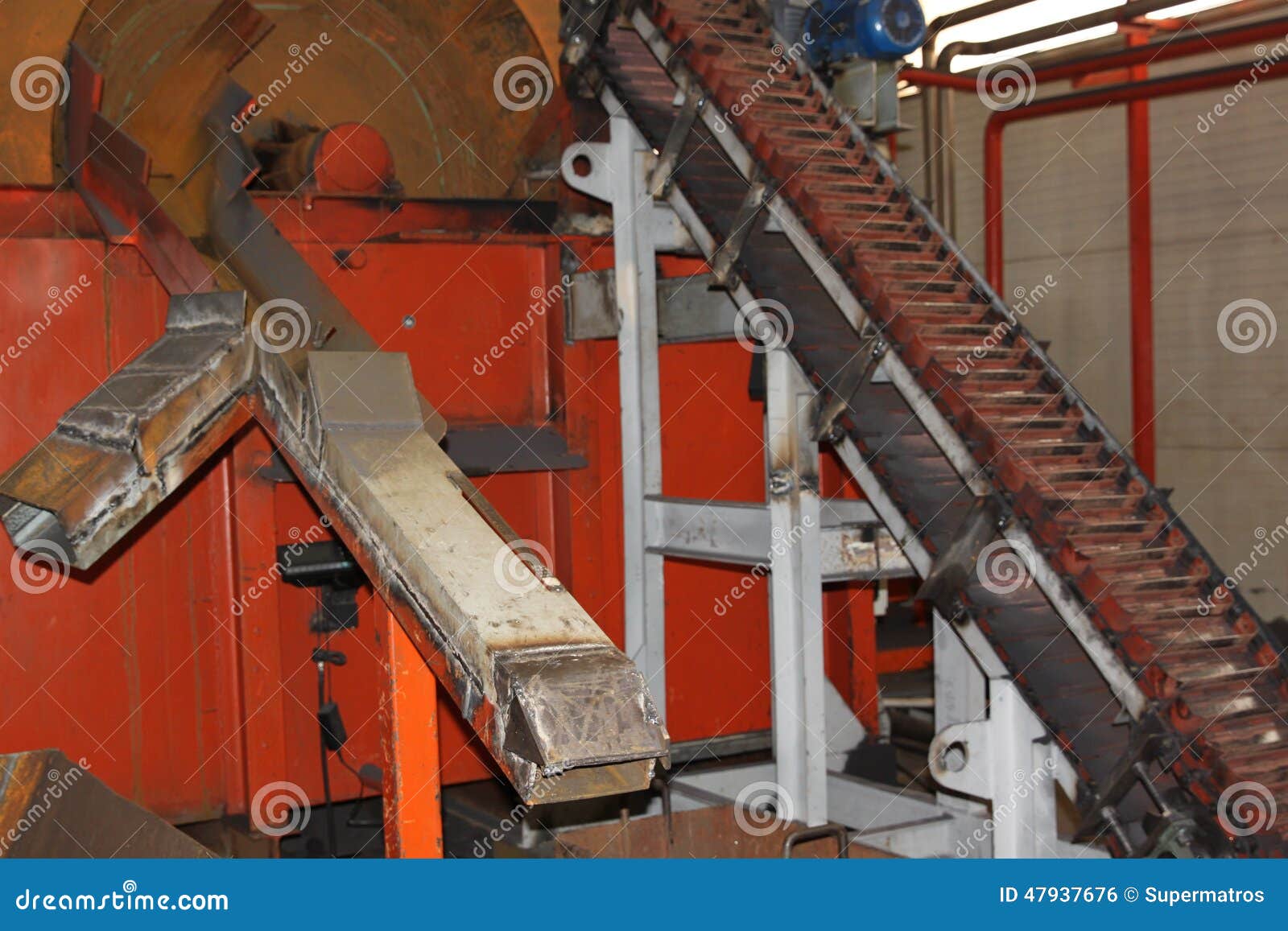 Elevator for Lifting Hot Grinding Balls Stock Photo - Image of ...