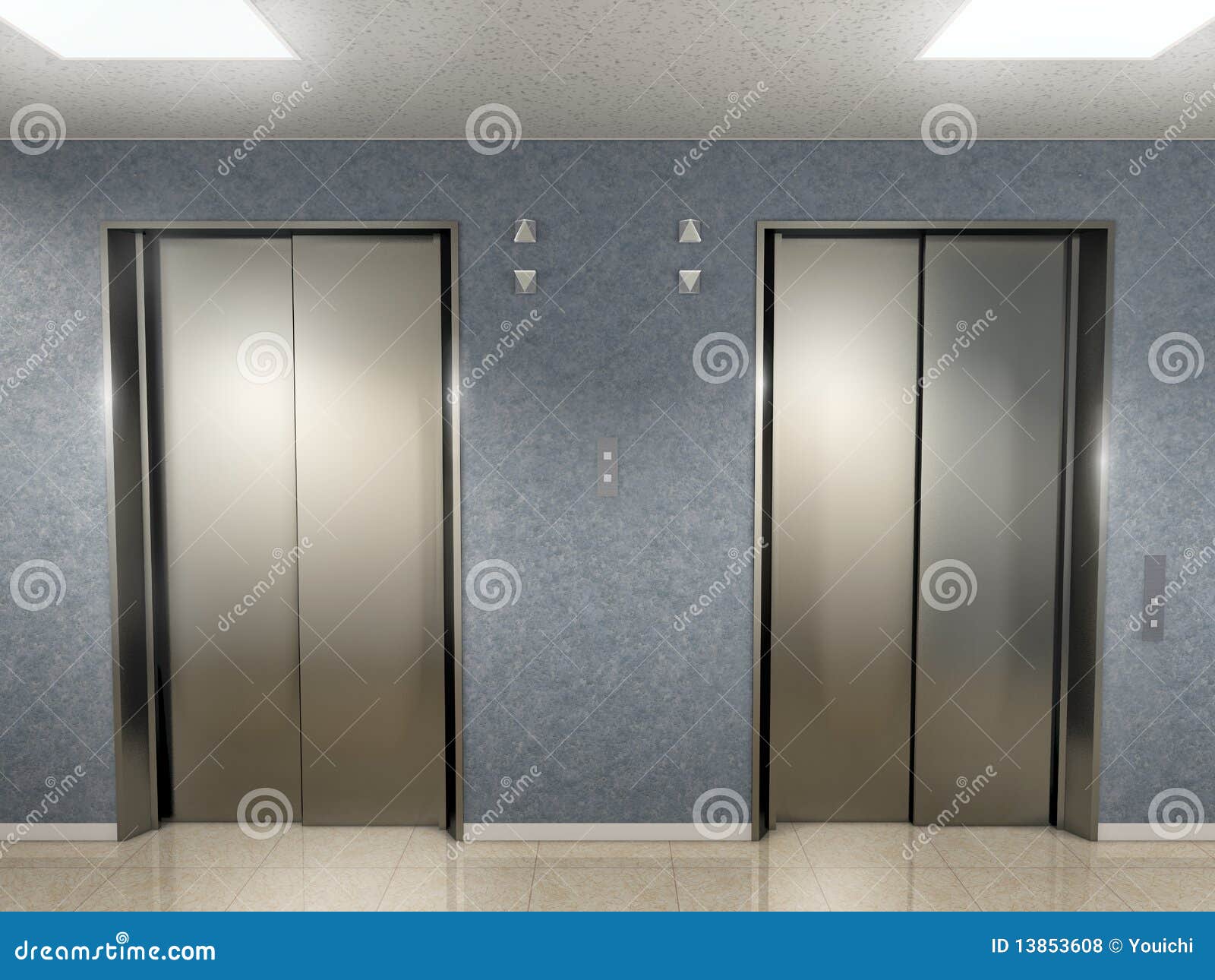 Elevator lobby 2 stock illustration. Illustration of interior - 13853608