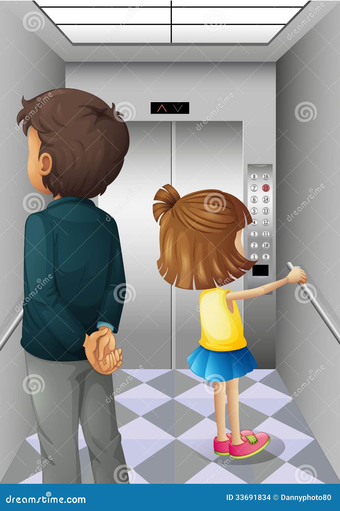 Animated Elevator Repair Man