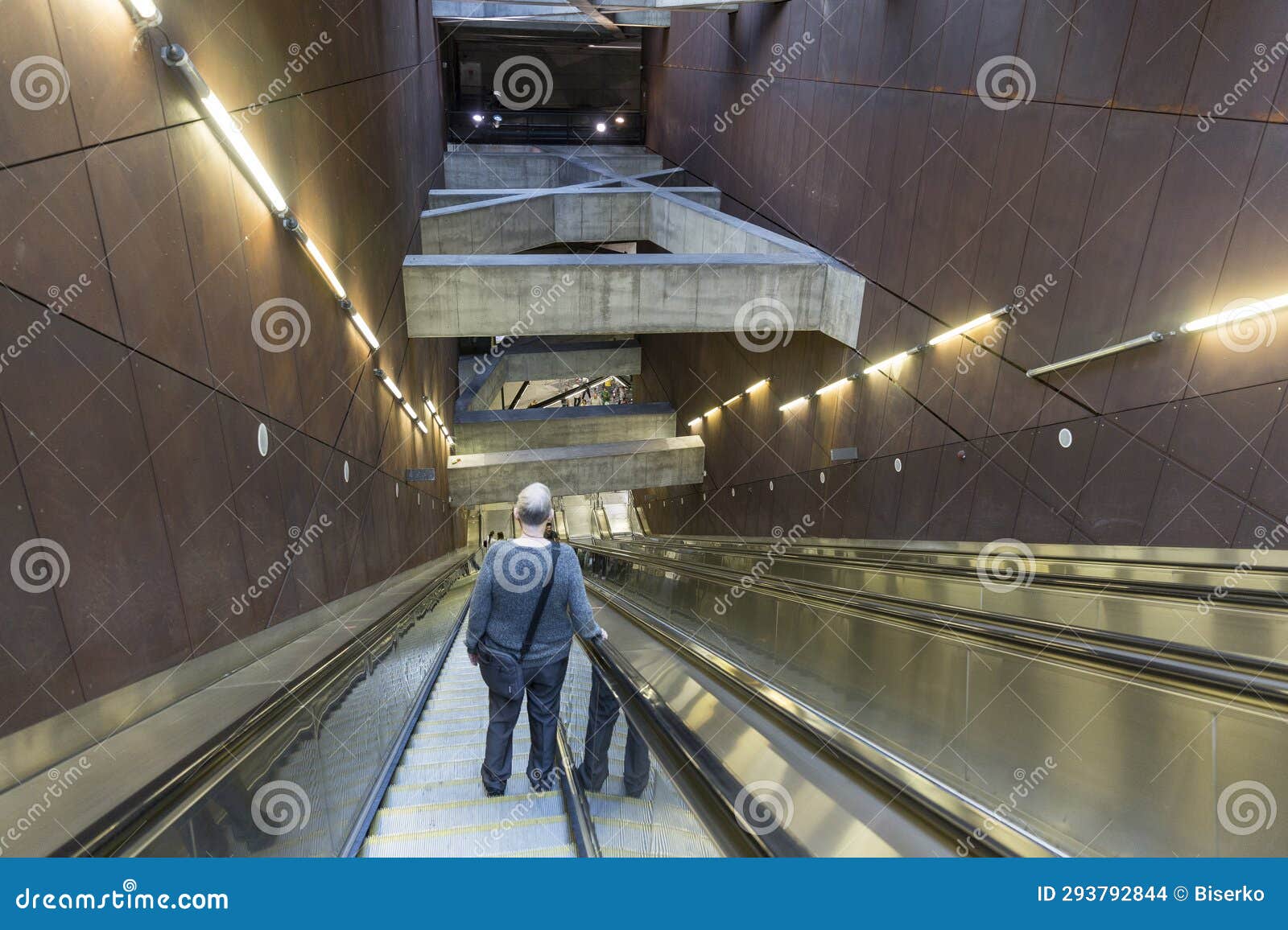 Elevator in Metro Station in Budapest Editorial Stock Image - Image of ...