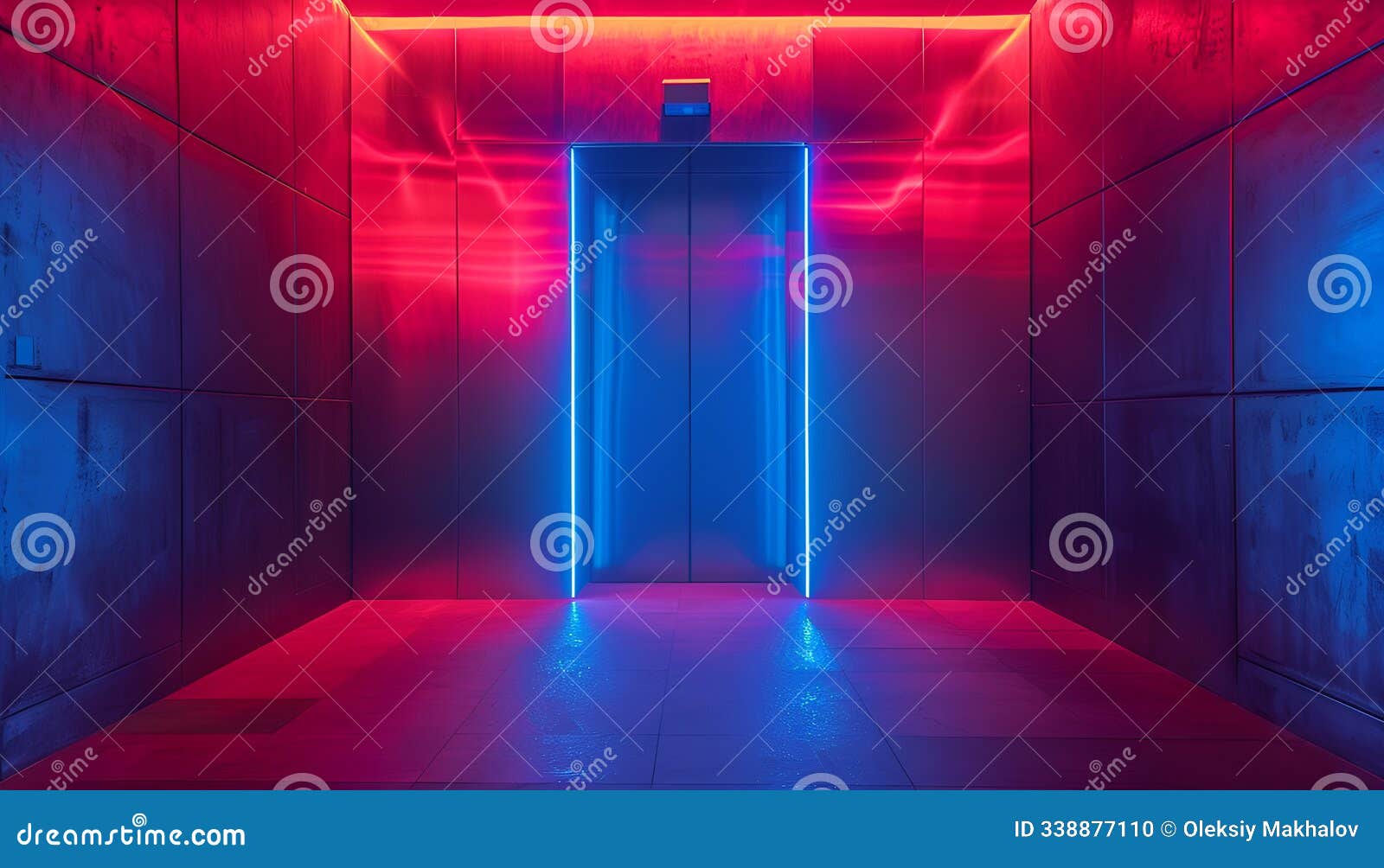 Elevator Scene Woman In Pain From High Heels And Man In Semi Casual ...