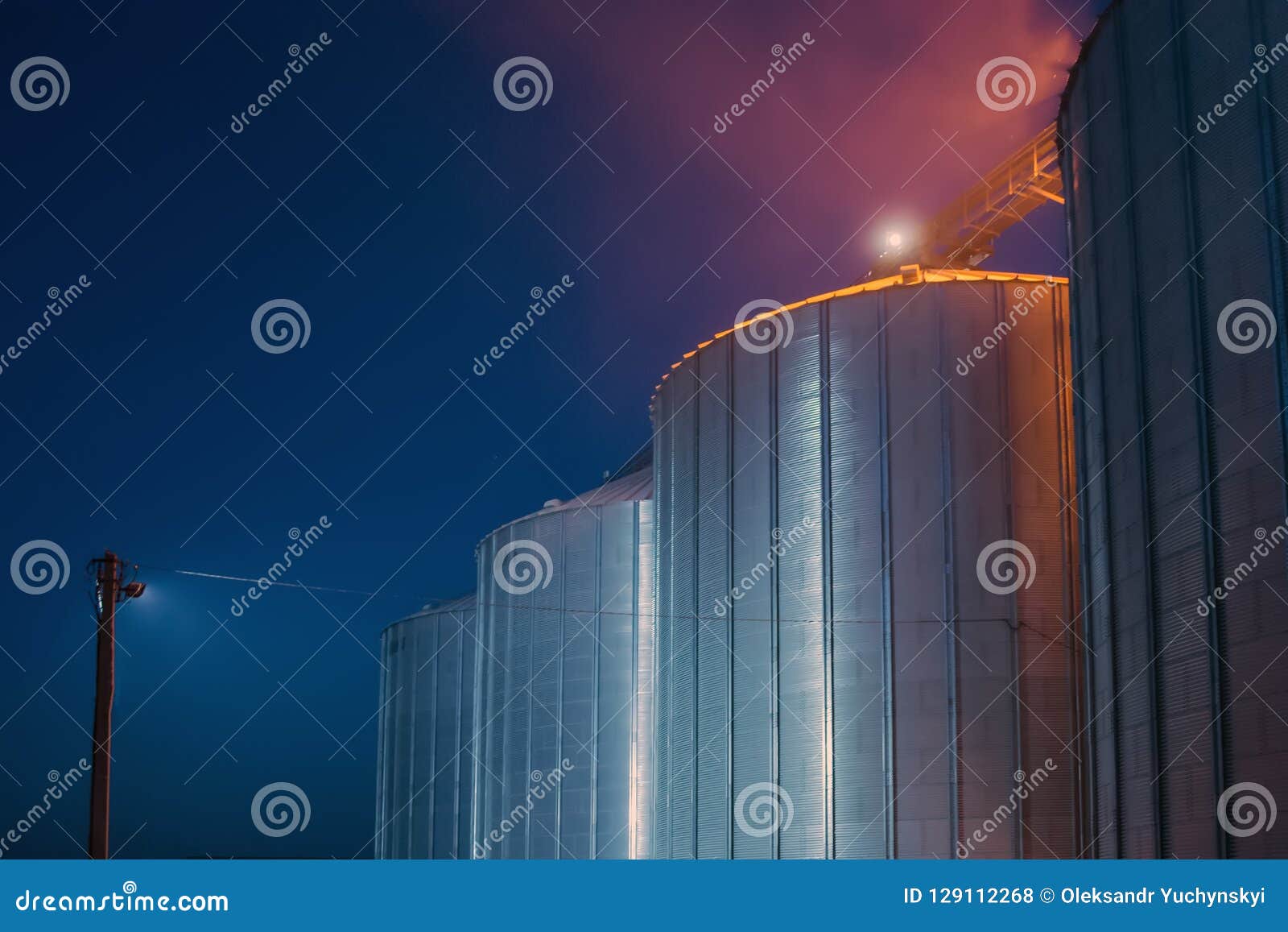 Elevator at Night Sometimes Performs Work on Receiving, Cleaning ...